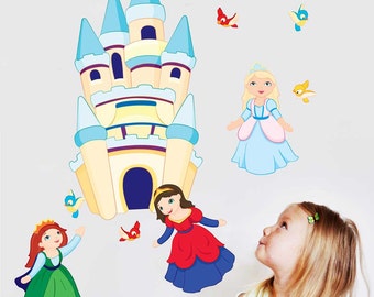 Princess Pattern Repeatable Icons Wall Decal Custom Vinyl - Etsy