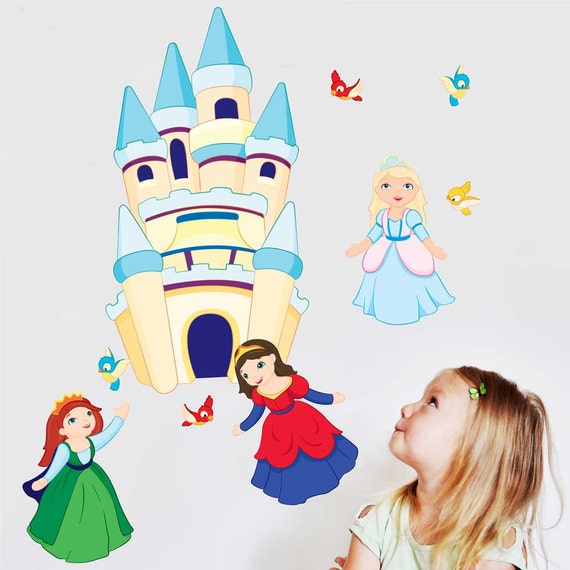 Littlest Princess Wall Decal Kit Princess & Castle Wall | Etsy