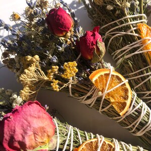 BULK Rosemary Rose Flower Herbal Bundle 10 Smudge Yarrow Lavender ...