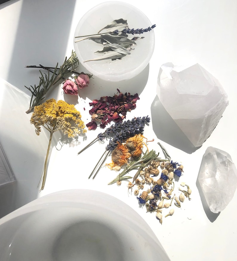 Herbal Sample Kit Organic Rose White Sage Cornflower Calendula - Etsy