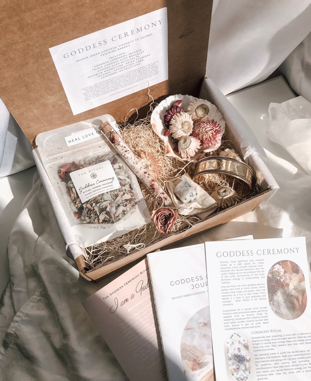 Goddess Ceremony Kit | Ritual Box | Divine Feminine | Goddess Circle ...