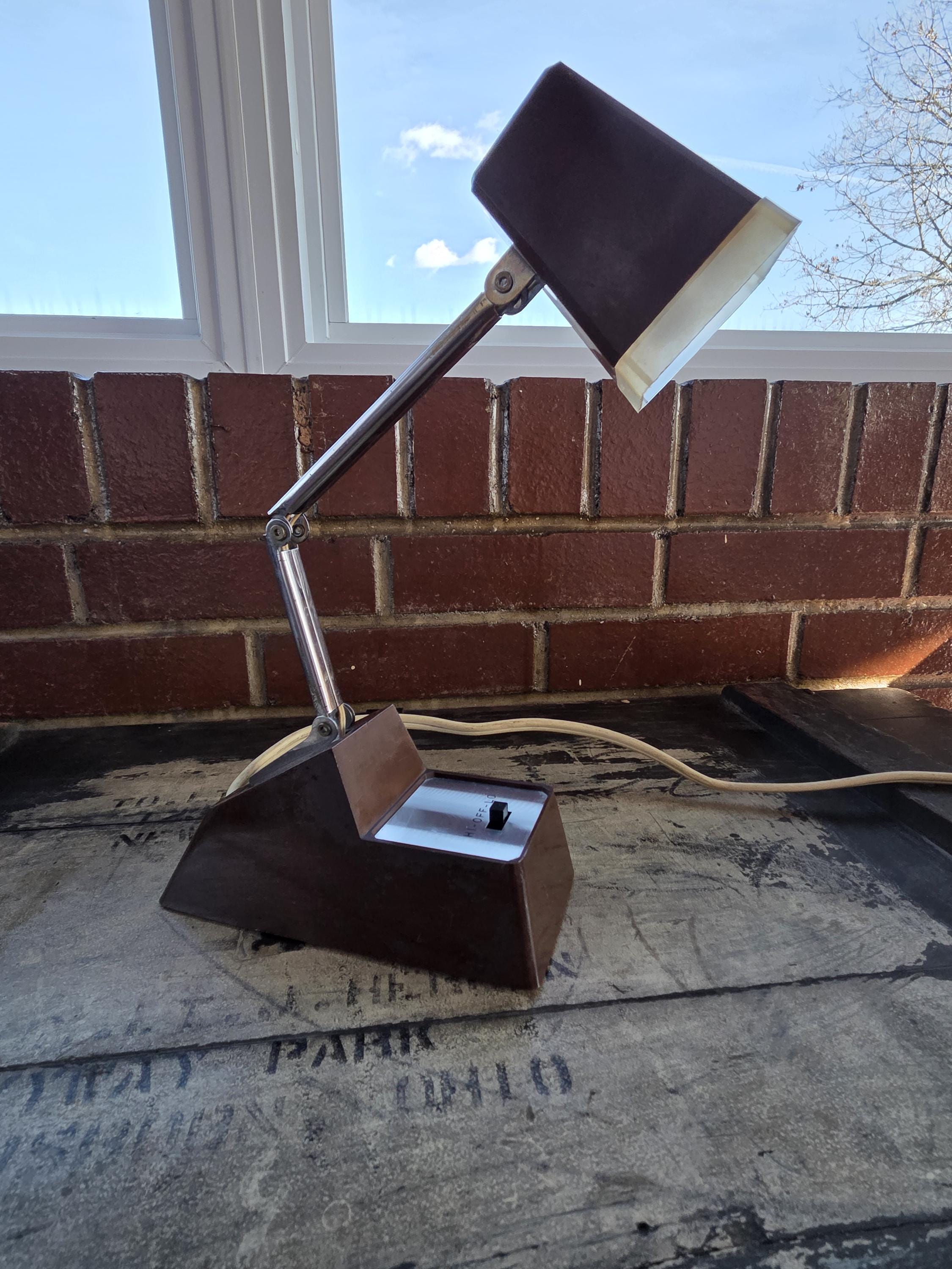 Vintage Pixar Inspired Brown Compact Expandable Desk Lamp - Etsy