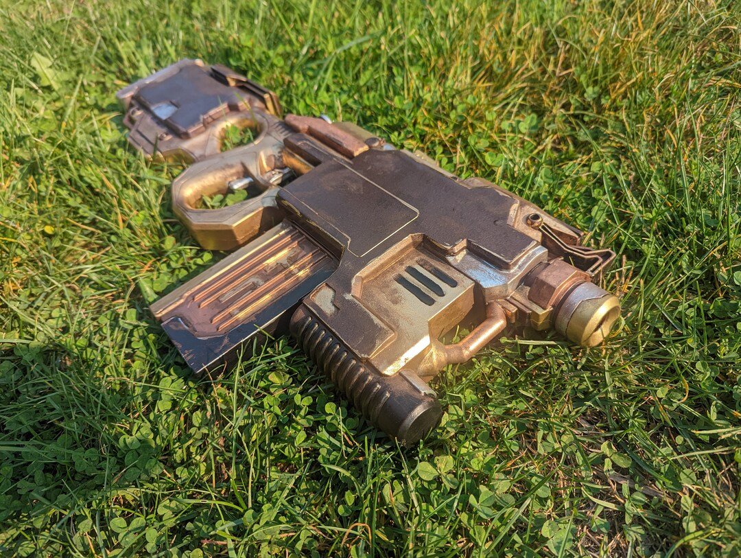 Nerf Hyperfire Elite Steampunk Sci-fi Dark Copper, Brass Metallic fully ...