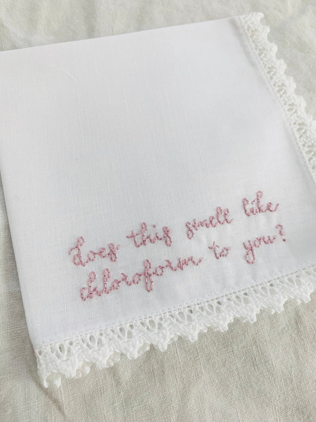 My Favorite Murder Embroidery Chloroform Hankie SSDGM Dark Humor ...