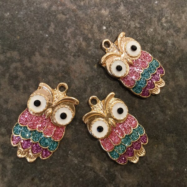 Owl Charms - Etsy