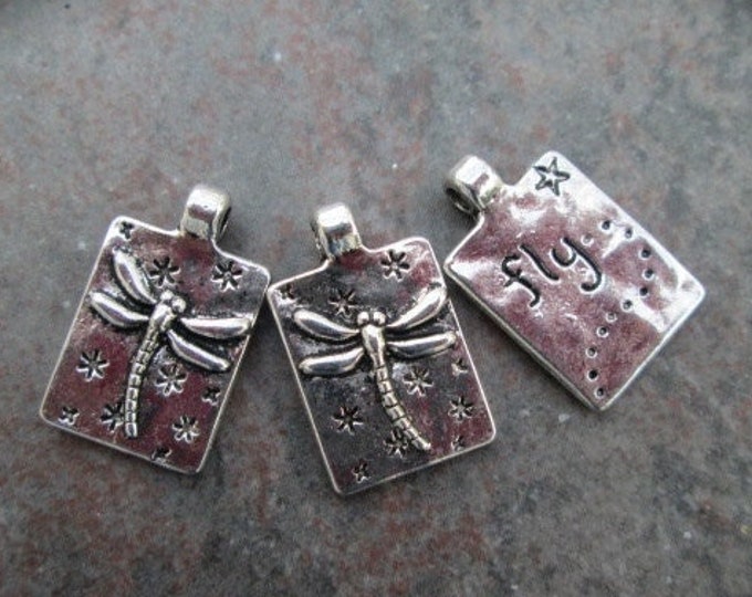 Dragonfly Charms Package of 3 Charms Perfect for Pendant Necklaces ...