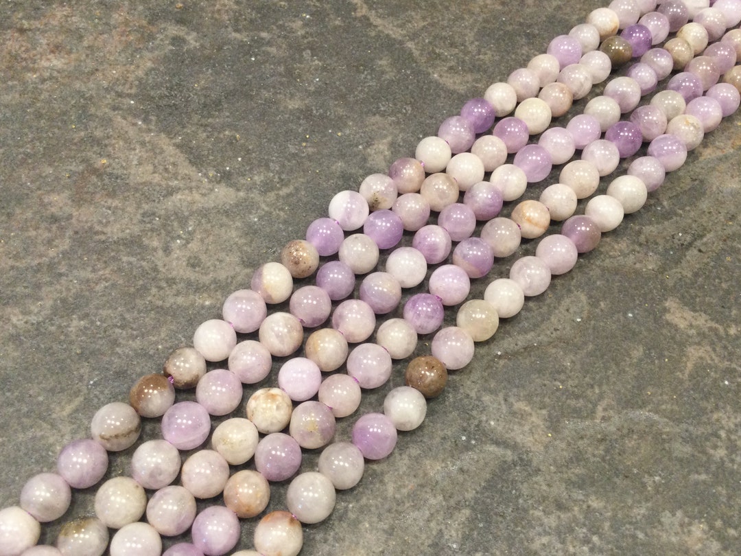 Lilac Jade Gemstone Beads 6mm 15 Inch Strand for Jewelry Making ...