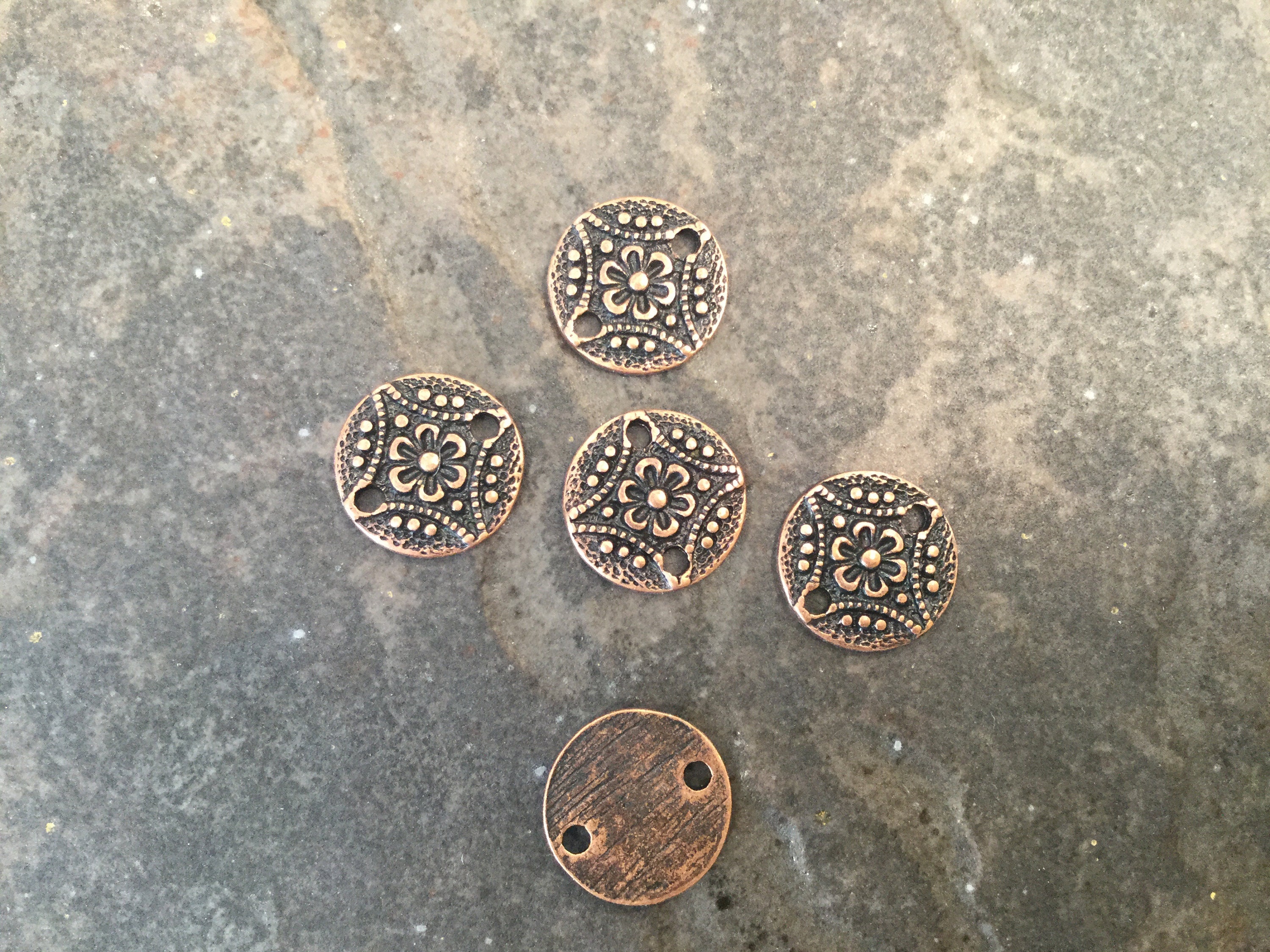 Round Copper Connectors for Jewelry Making Earring Connectors Tassel ...