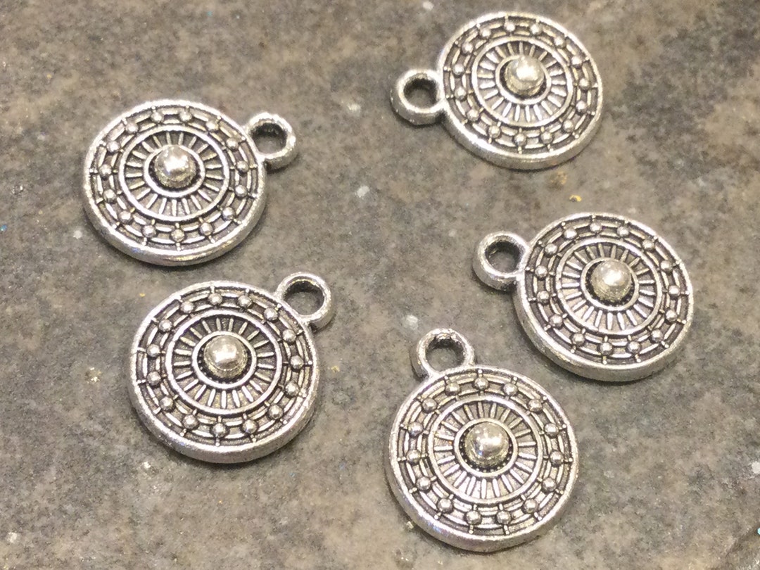 CLEARANCE Small Antique Silver Tibetan Charms Package of 5 Charms - Etsy
