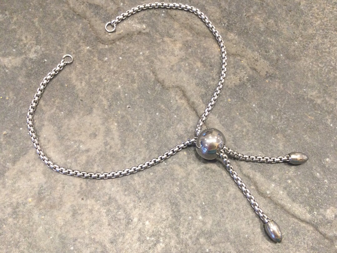 BLACK FRIDAY SPECIAL Bolo Bracelet Chains in Stainless Steel With ...