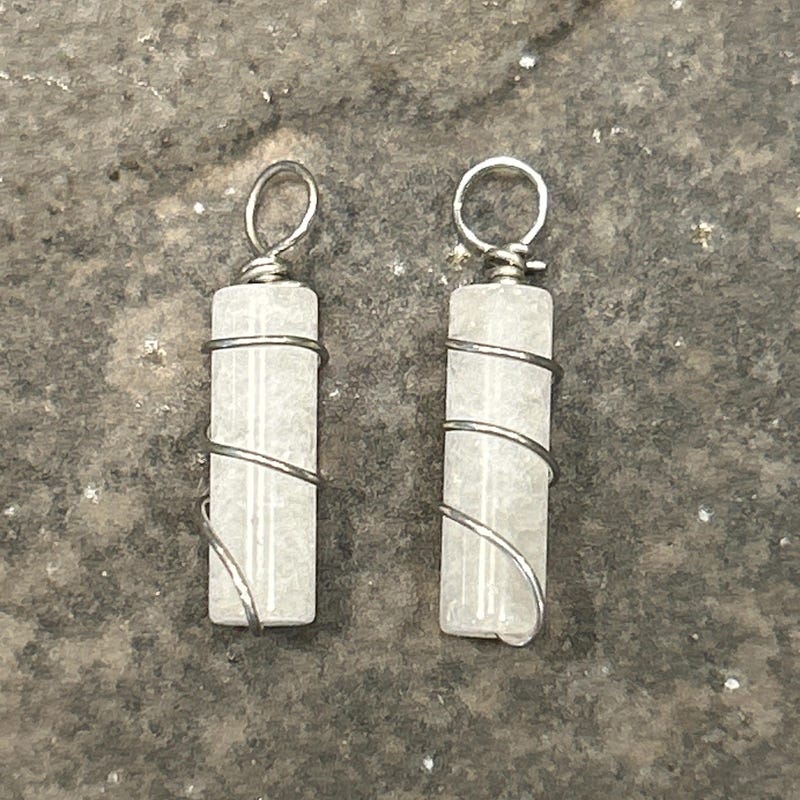 White Jade Column Pendant - Etsy