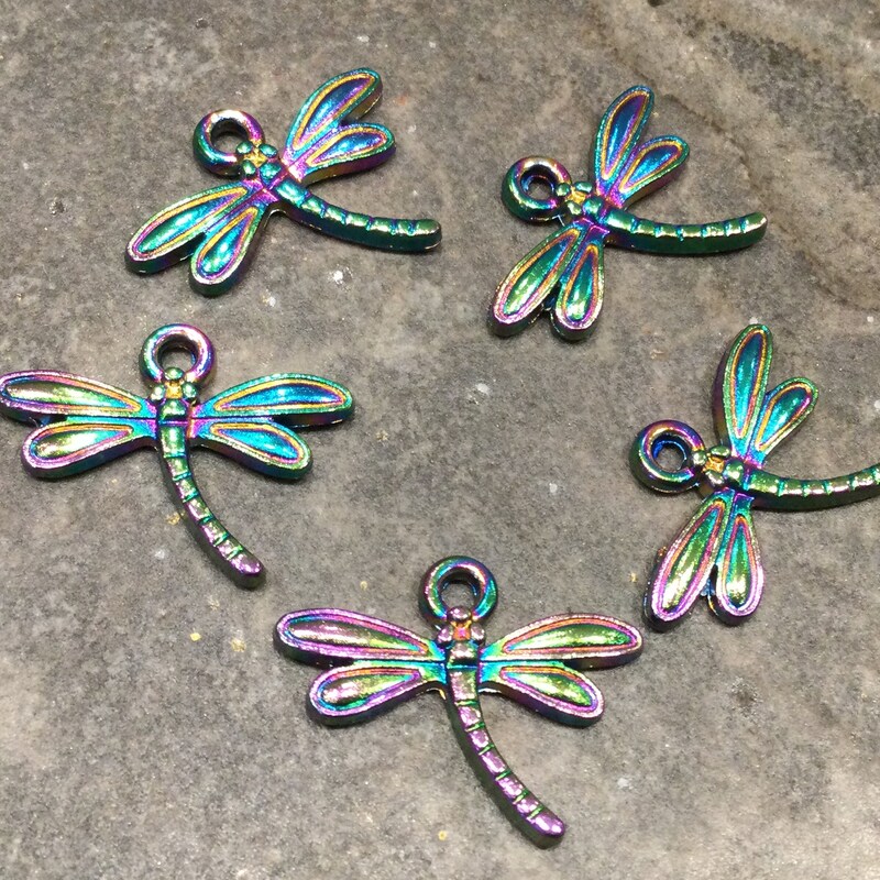 Dragonfly Charms - Etsy