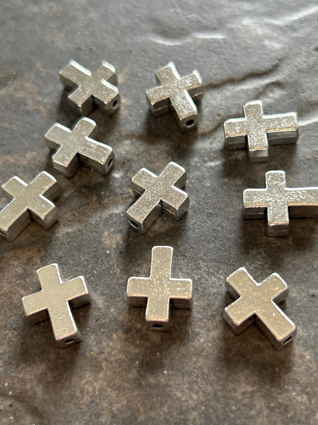Rustic Cross Beads Package of 10 Cross Beads Religious Christian Great ...