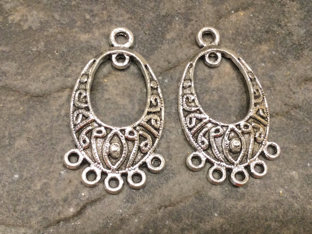 CLEARANCE Oval Filigree Chandelier Earring Forms Package of One Pair ...