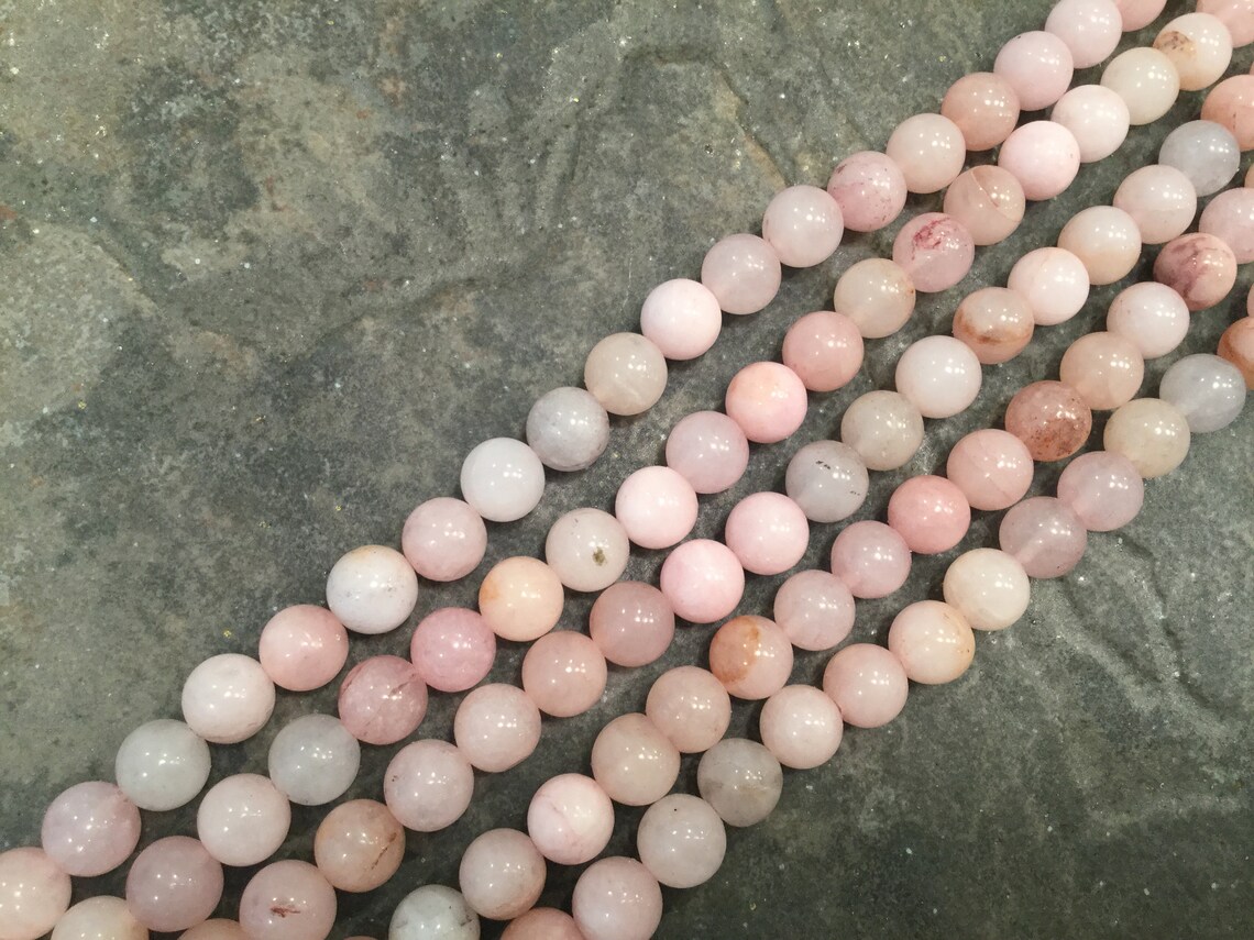 Natural Cherry Blossom Pink Jasper 8mm Beads 15 Inch Strand of 47 ...