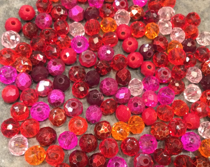 Fall Berry Bead Mix Package of 100 Pieces 3 X 4mm Crystal Rondelle ...
