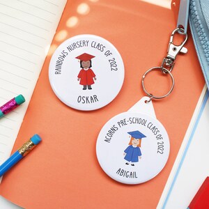 Pre-school Graduation Badge or Keyring, Preschool Leaver, Class of 2025 ...