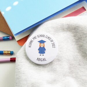 Pre-school Graduation Badge or Keyring, Preschool Leaver, Class of 2025 ...