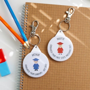 Pre-school Graduation Badge or Keyring, Preschool Leaver, Class of 2025 ...