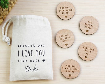 10 Reasons Why I Love You to the Moon and Back Dad, Gift for Stepdad ...