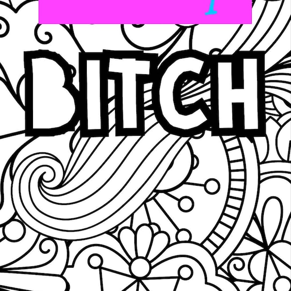 Bad Ass Coloring Pages for Adults - Etsy Finland