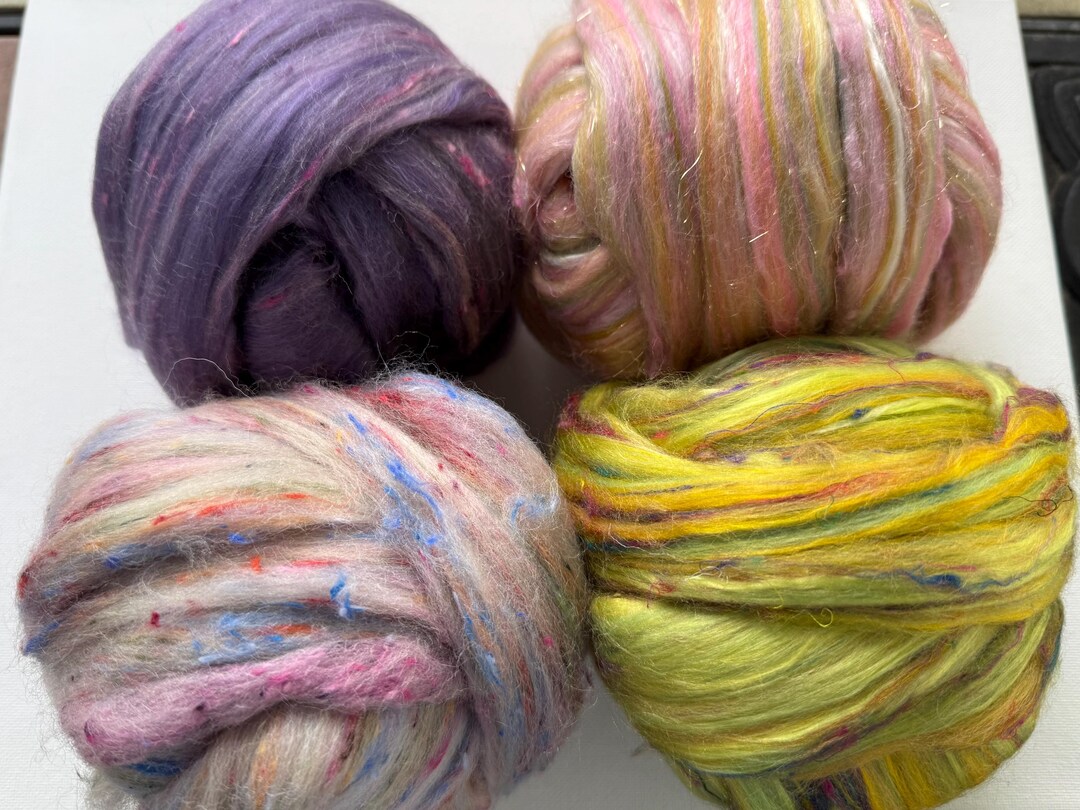 Wool Blend (textured) Rovings - Use in Felting Projects, Blending ...