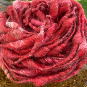 Knit Collage Pixie Dust Yarn, Core Spun Art Yarn, Handspun of 100% Wool ...