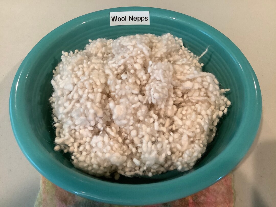 Wool Nepps, Undyed Wool Nepps, DIY Dyeable Nepps, Felting Fibers, Fiber ...