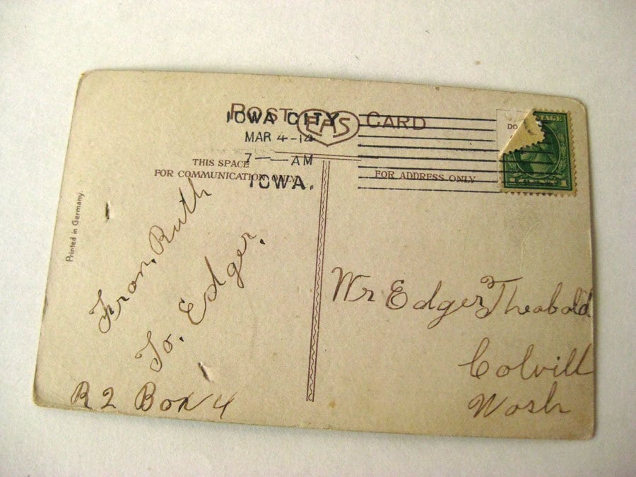 German Gel Postcard With Best Wishes Salutaion - Landscape Post Card ...