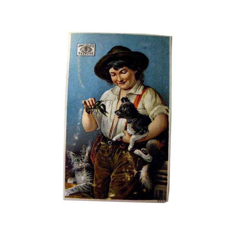 James Pyle's Pearline Vintage Trade Card - Illustrated Trade Card ...