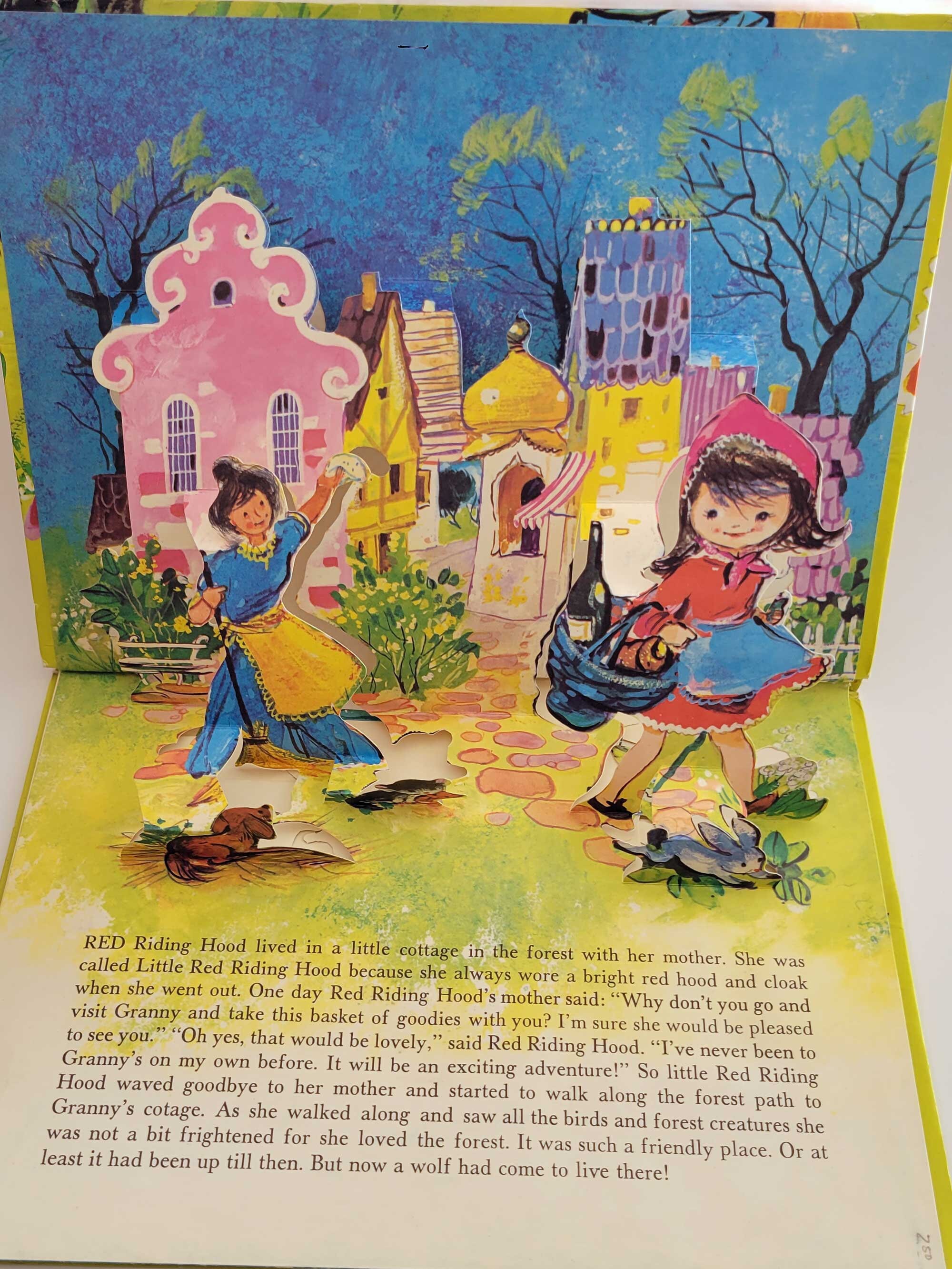 Red Riding Hood Fairy Tale Pop-up Book, Interactive Kids Book, Books ...