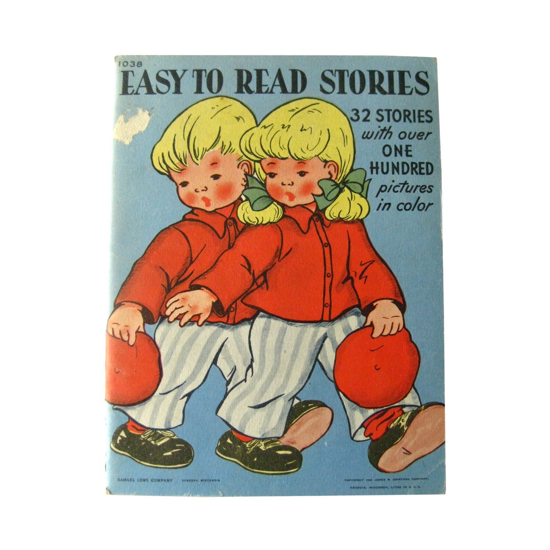 Easy to Read Stories 32 Stories With 100 Pictures Samuel Lowe Co 1940s ...