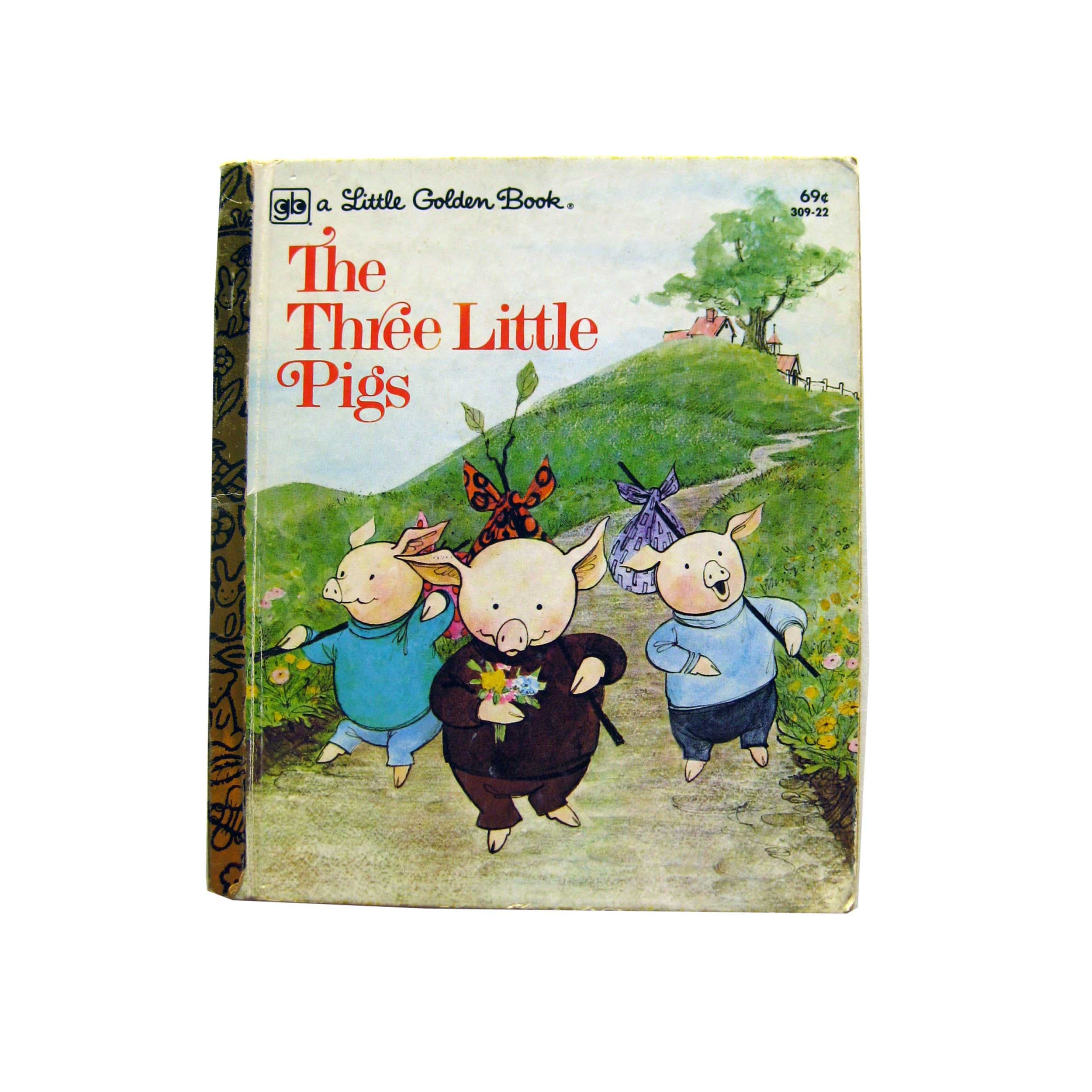 The Three Little Pigs Golden Book LGB Collector - Etsy