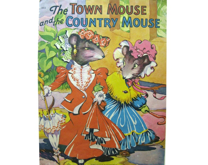 The Town Mouse and the Country Mouse Vintage Children's Book ...