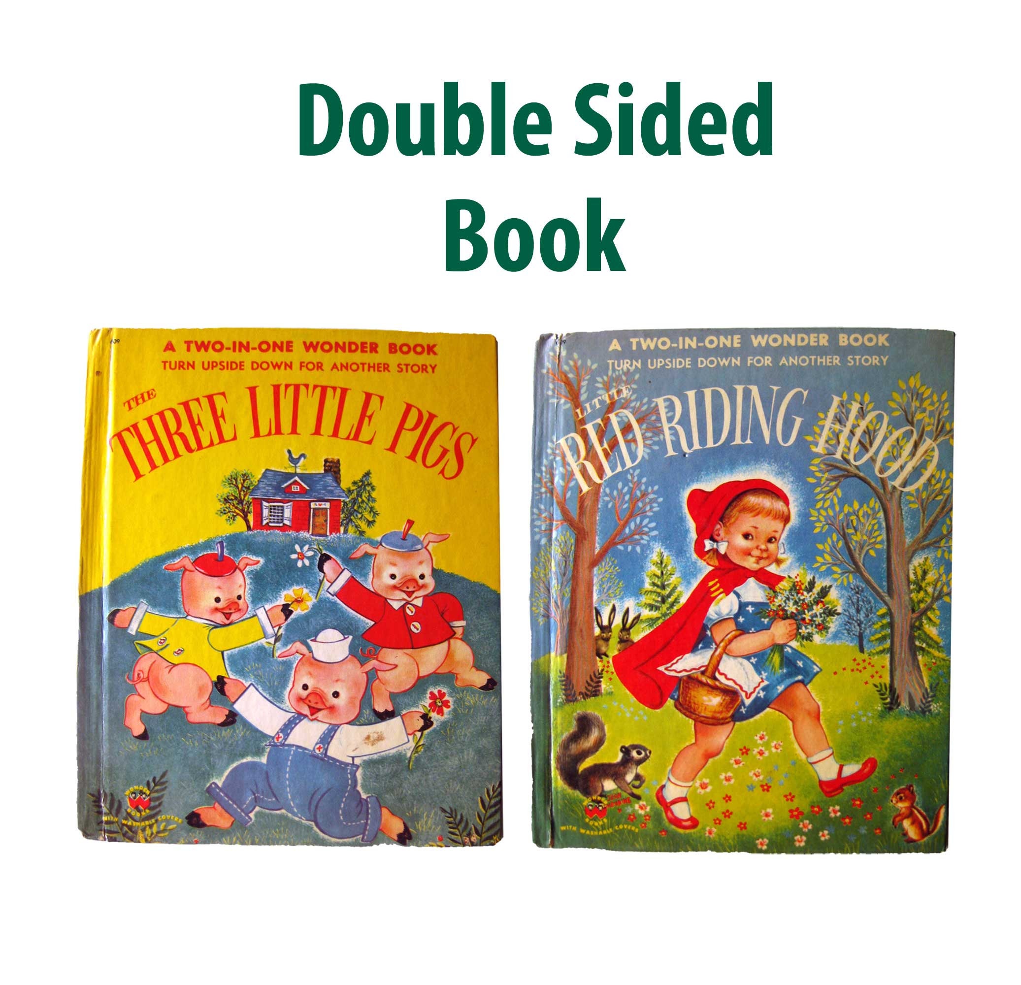 Three Little Pigs and Little Red Riding Hood Two In One Wonder | Etsy