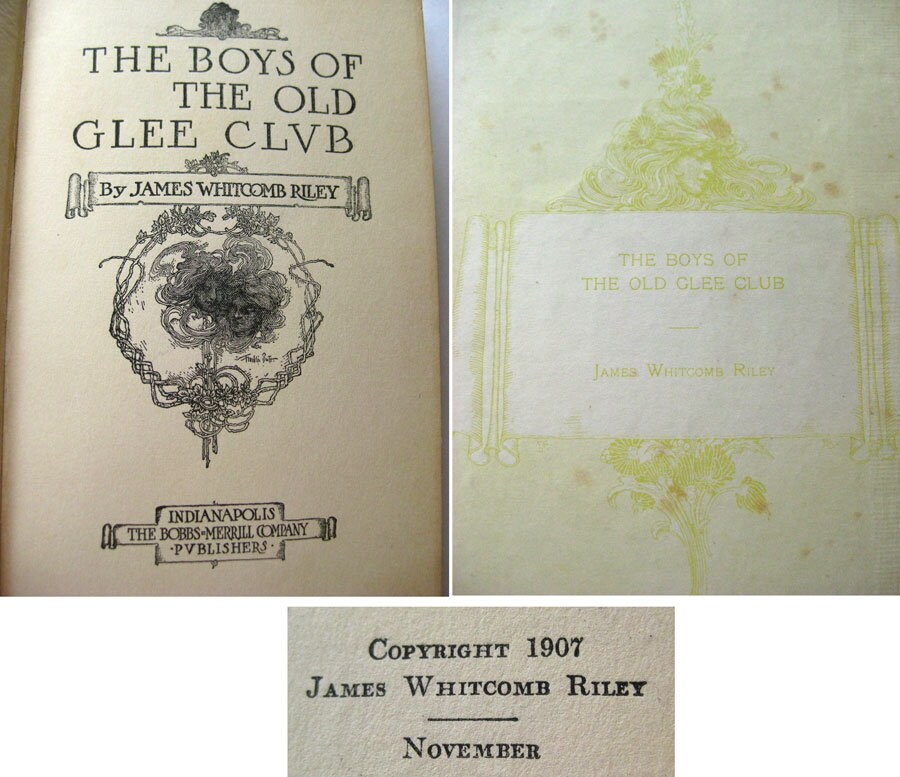 The Boys of the Old Glee Club by James Whitcomb Riley - Etsy