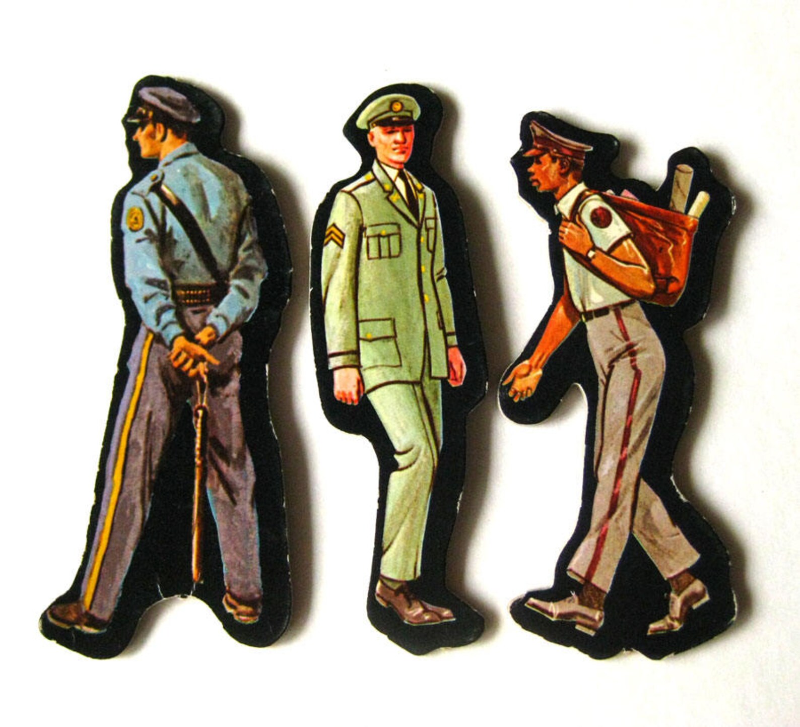 Uniformed Professionals Cardboard Cut Outs - Magnetic Art - Teaching ...