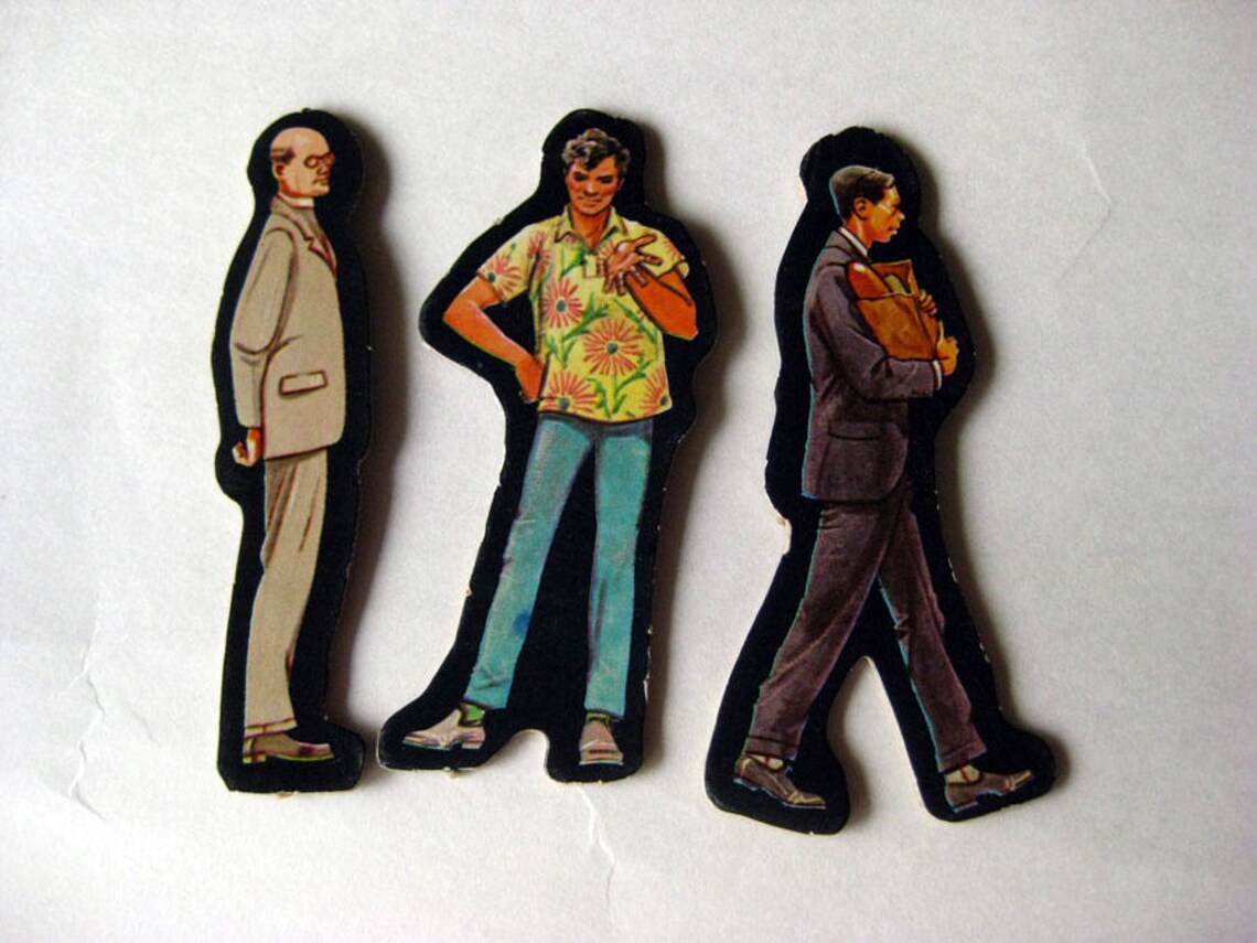 Men Cardboard Cut Outs Magnetic Art Teaching Tools Holt - Etsy