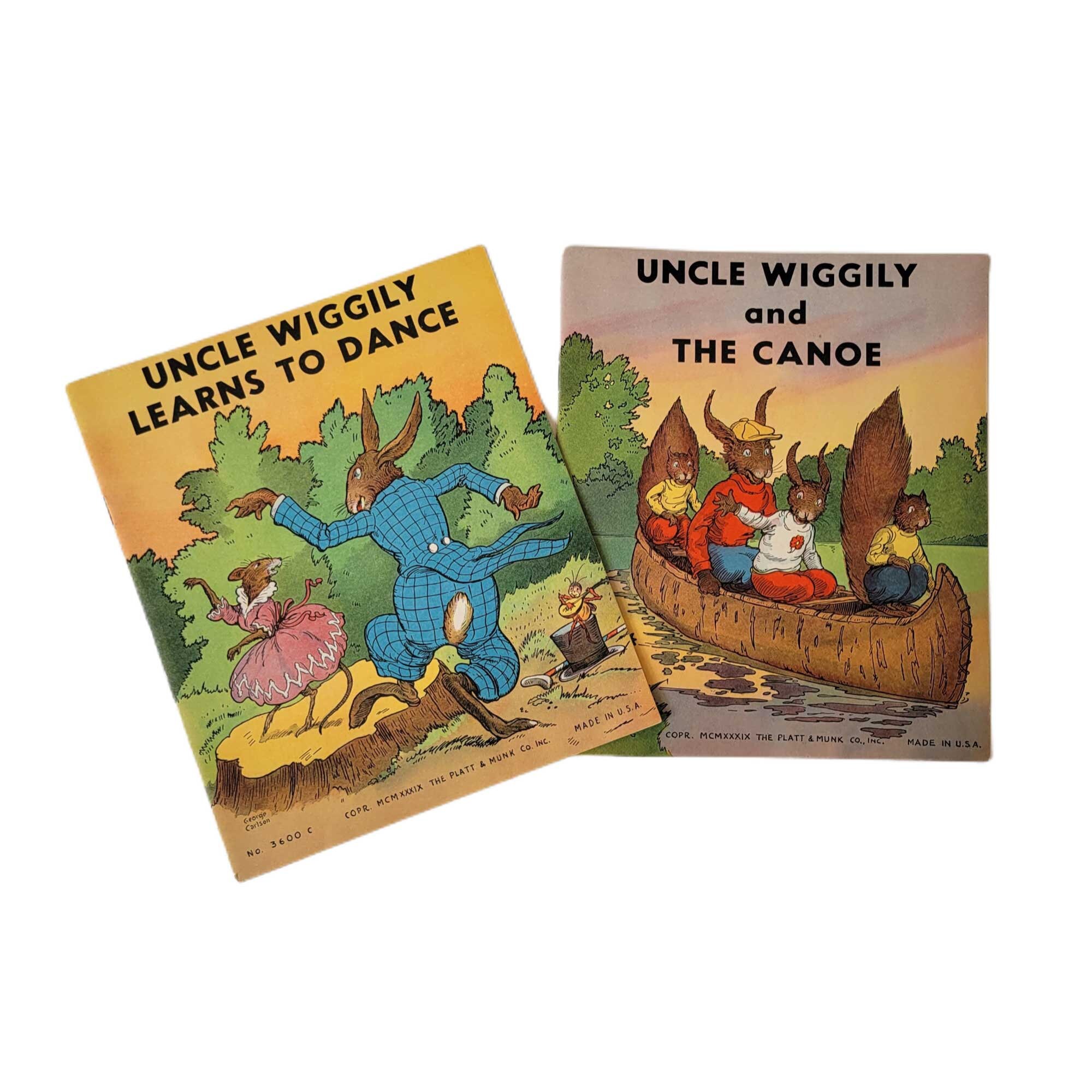 Uncle Wiggily Learns to Dance and Uncle Wiggily and the Canoe, Vintage ...