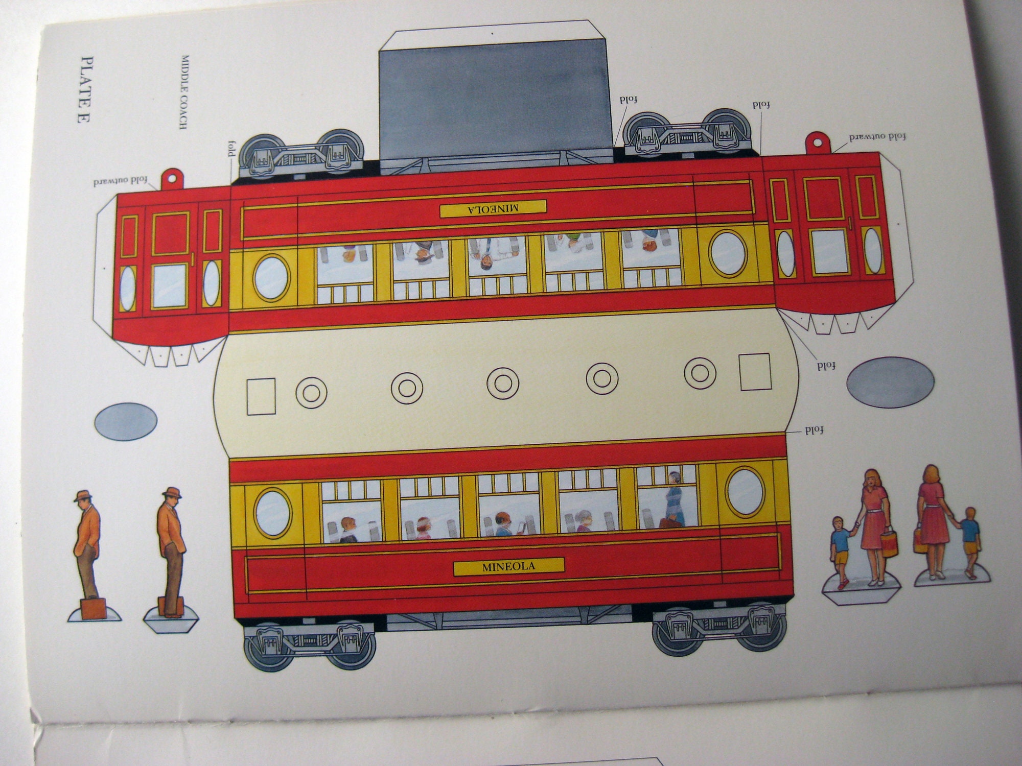 Easy to Make Train Paper Toy Book DIY Railroad Toy Vintage - Etsy