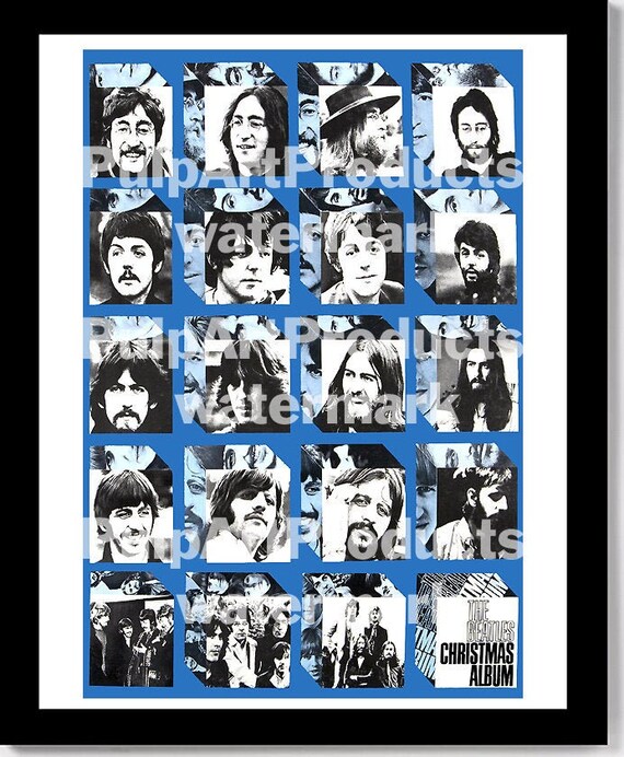 THE BEATLES 1970 Christmas Album Photos Collage Poster | Etsy