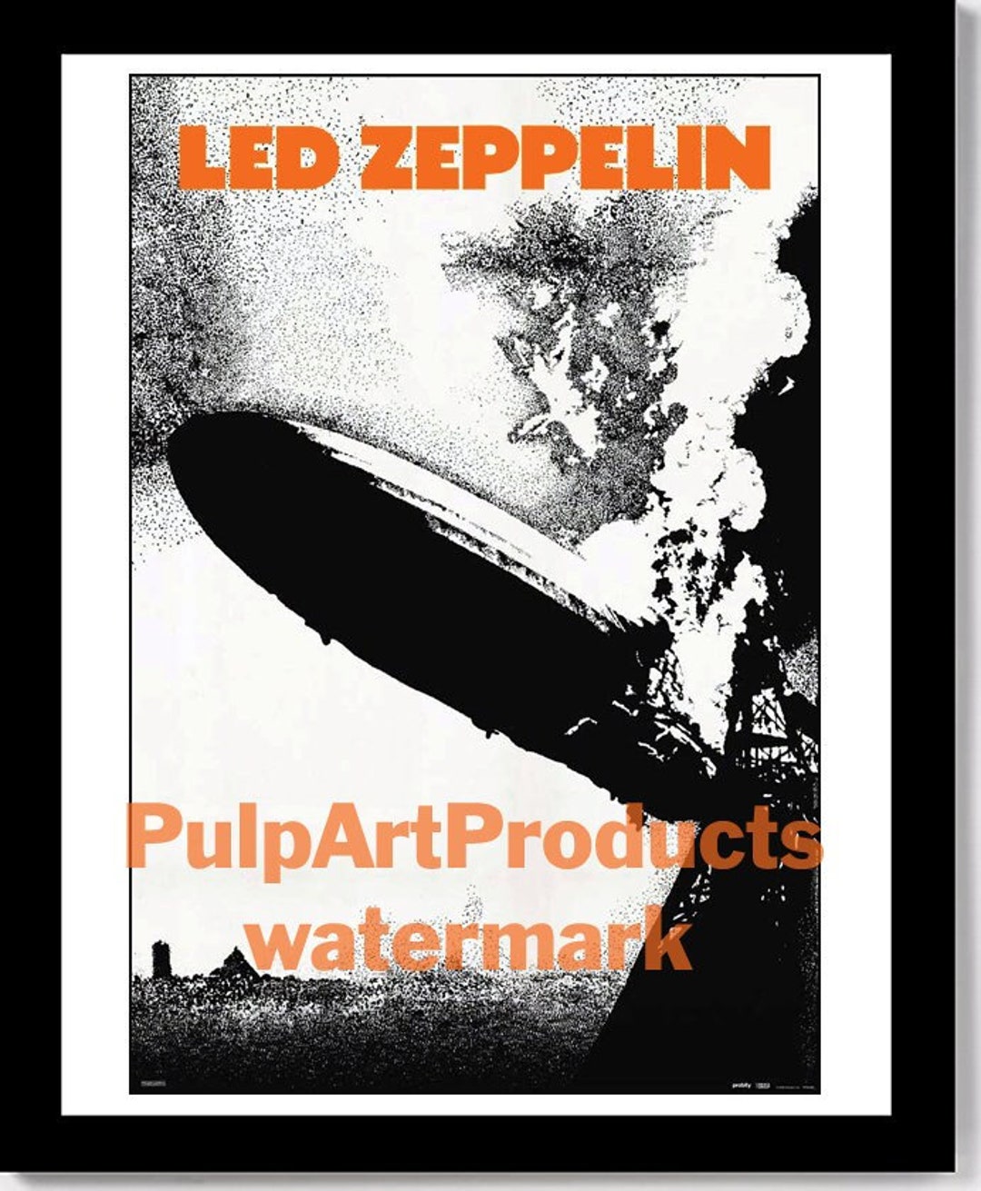 LED ZEPPELIN 1969 hindenburg Disaster Rock Poster - Etsy