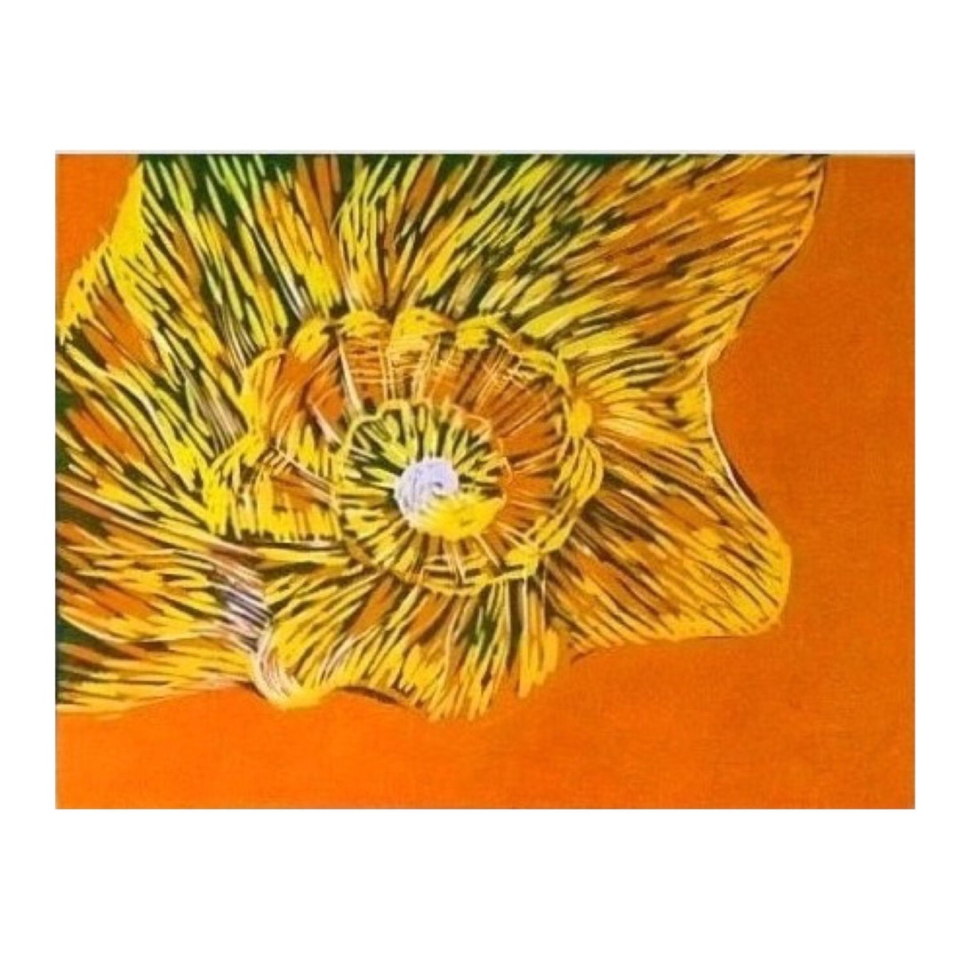 Seashell Linocut Limited Edition Art for Sale, Nautical Decor Print and ...