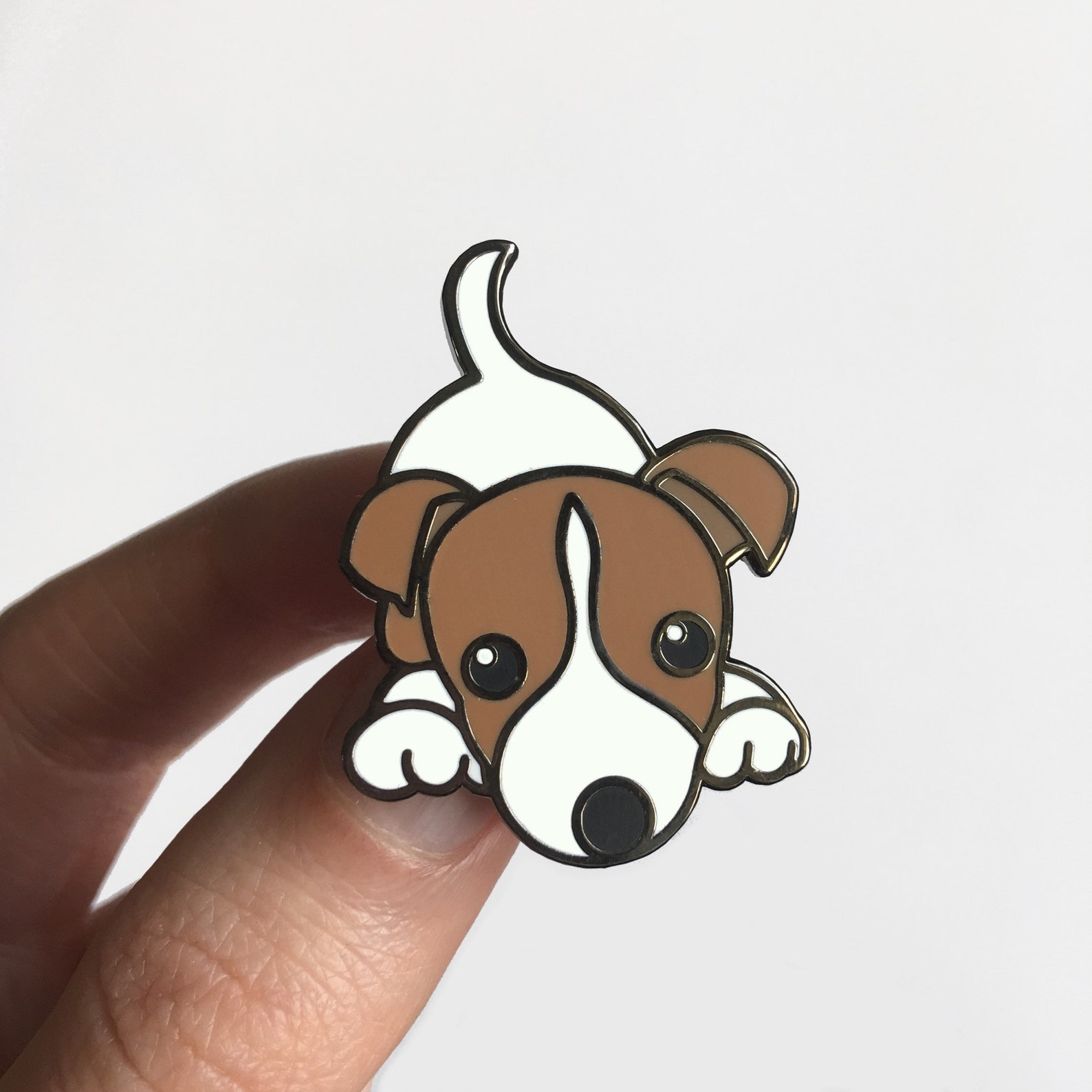 Jack Russell Enamel Pin Badge, Puppy Dog Gifts for Owners, Cute Pin ...