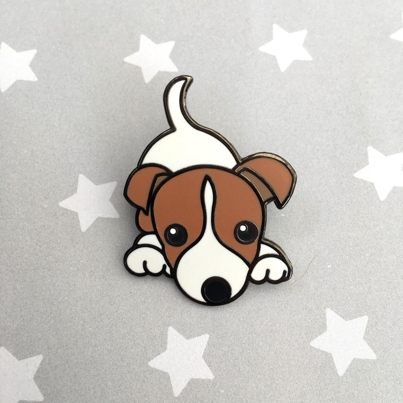 Jack Russell Enamel Pin Badge, Puppy Dog Gifts for Owners, Cute Pin ...