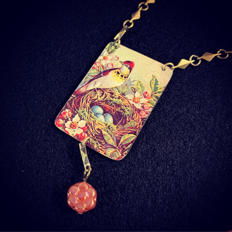 Mama Bird Birds Next Mama Bird and Her Nest Spring | Etsy