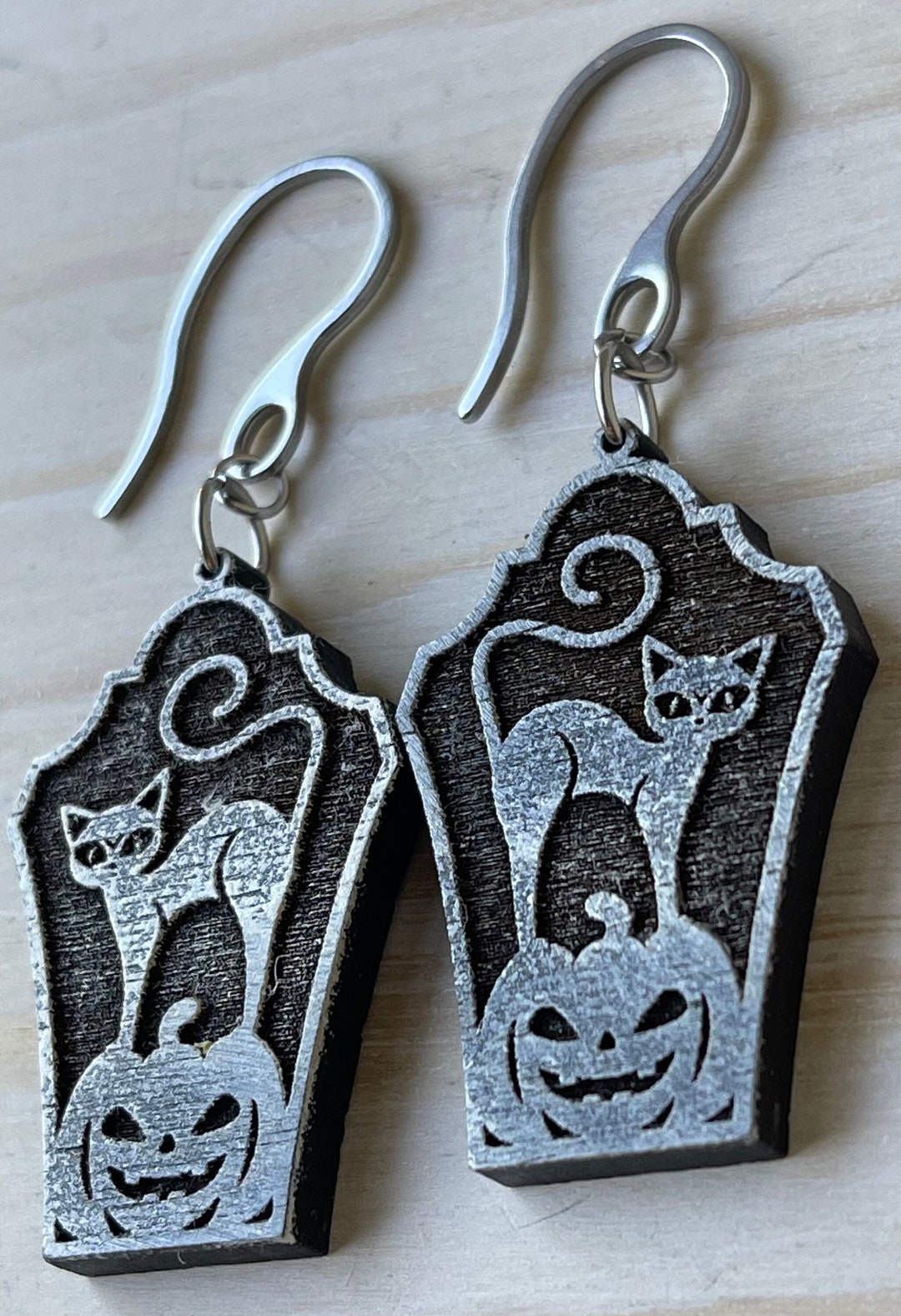 Gravestone - Headstone - Tombstone - Cemetery - Earrings - Jewelry ...