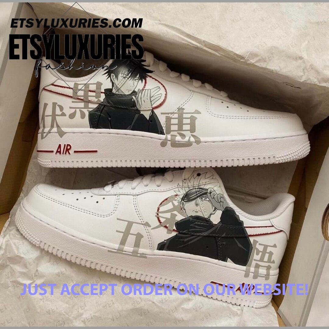 Jujutsu Kaisen Megumi X Gojo Air Force 1 Customair Force 1 - Etsy