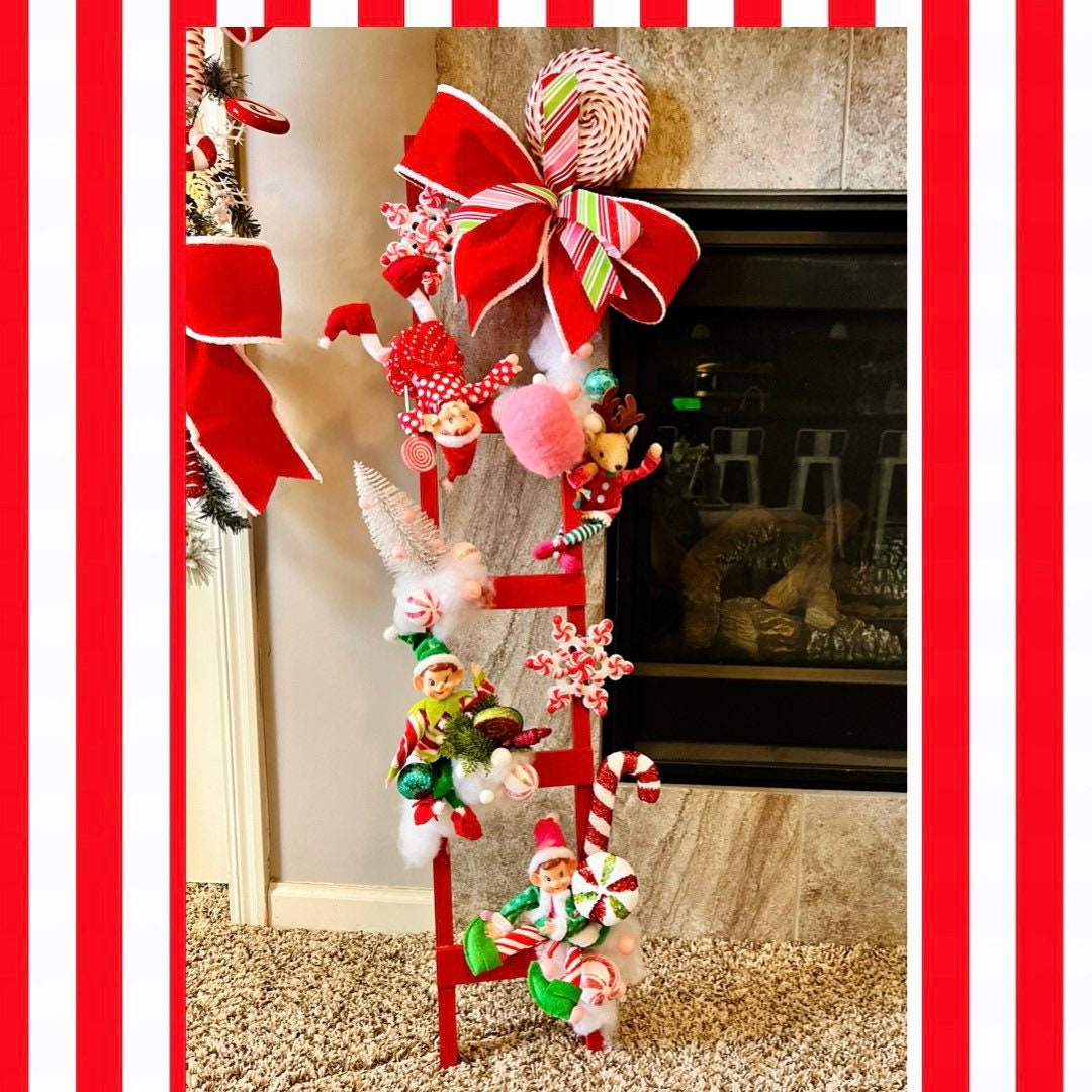 Elf Christmas Centerpiece, Christmas Candy Centerpiece, Elf Decorations ...