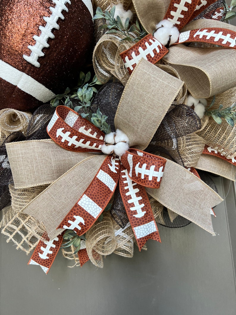 Personalized Football Wreath Sports Wreath Football Decor - Etsy